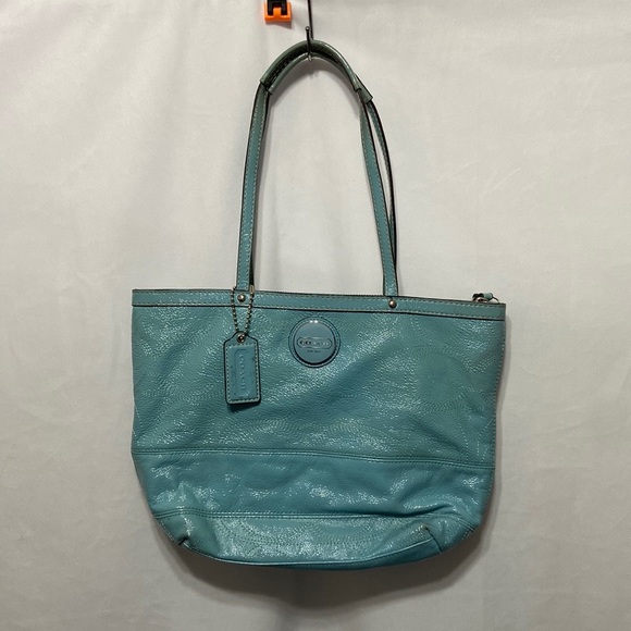 Coach | Bags | Vintage Turquoise Patent Leather Coach | Poshmark